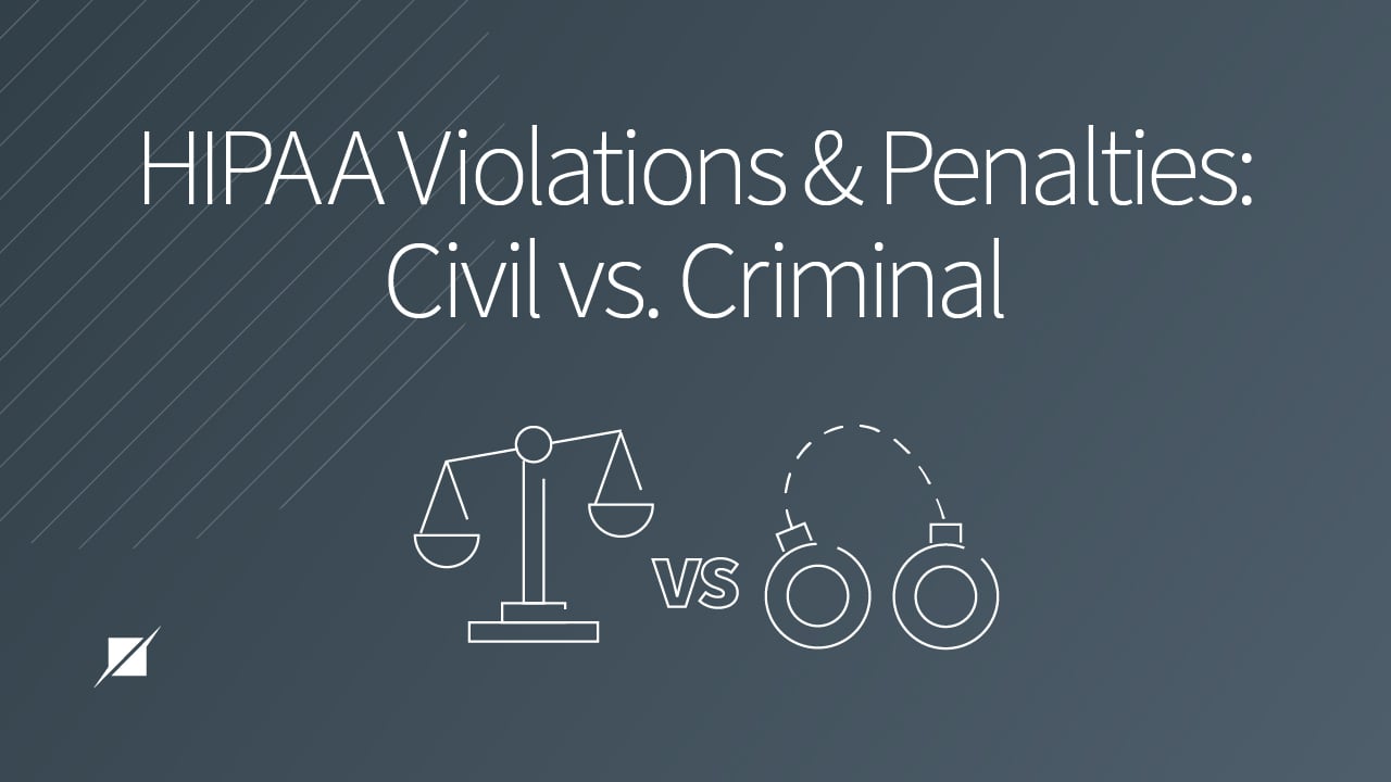 HIPAA Violations & Penalties: Civil vs. Criminal HIPAA Violations & Penalties: Civil vs. Criminal